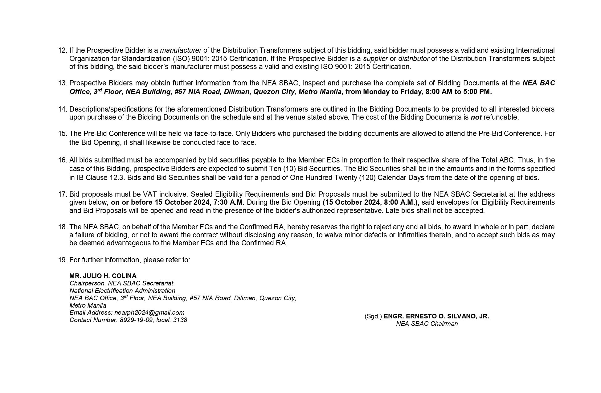 R7 RPH ITB Dist. Transformers (PB-ITB-R7-2-2024) (Rebidding) – CEBECO III